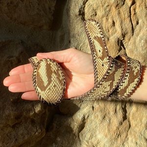 Vintage | Accessories | Vintage Python Handcrafted Belt | Poshmark